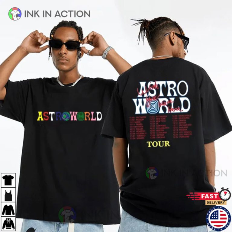 Astroworld Rapper Travis Scott Tour Shirt, Astroworld Merch - Print ...