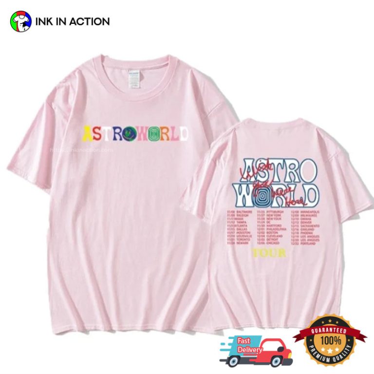 Astroworld Rapper Travis Scott Tour Shirt, Astroworld Merch - Print ...