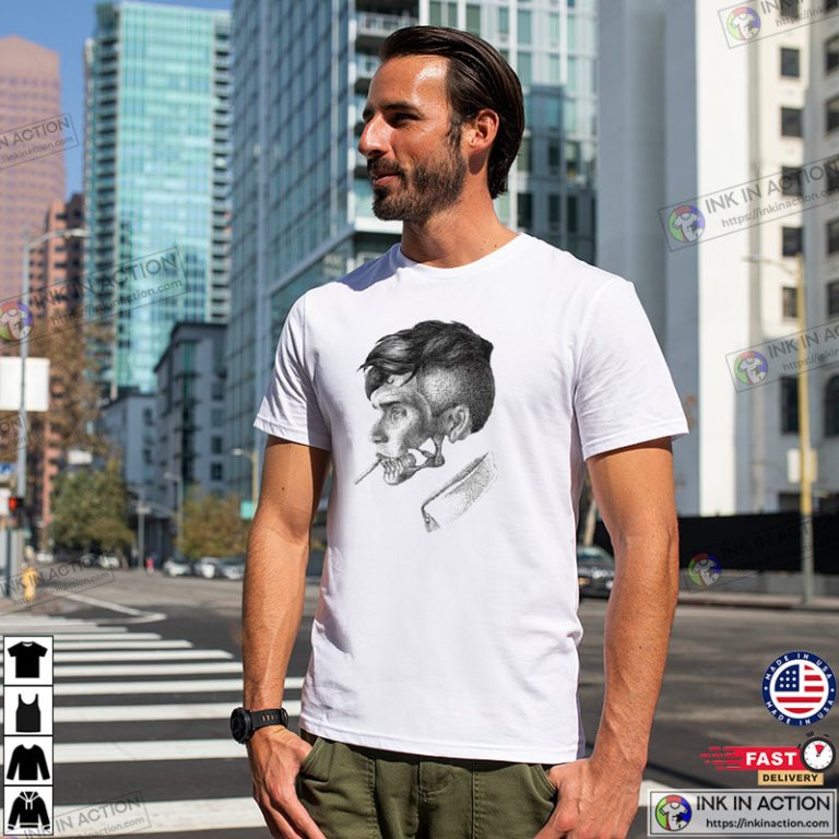 Cillian Murphy Art Peaky Blinders T-Shirt, Cillian Murphy Movies ...