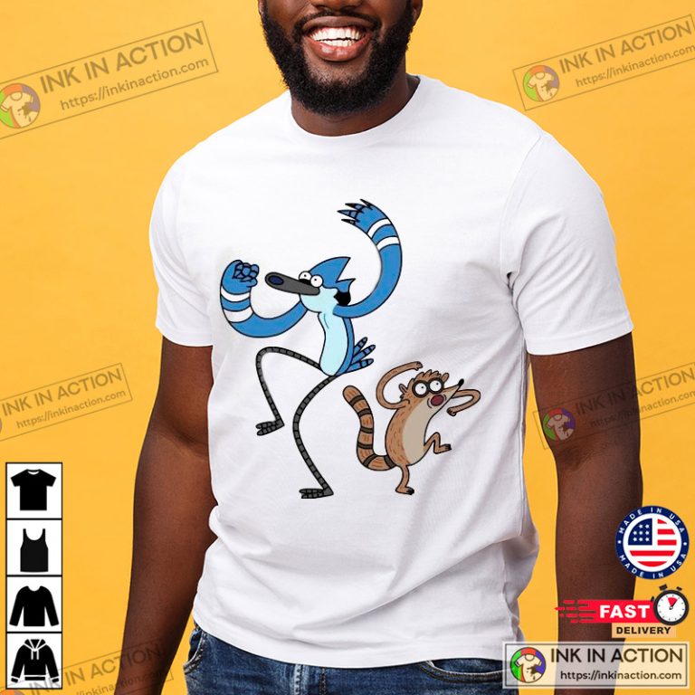 Mordecai & Rigby Dancing In The Regular Show CN Shirt - Print your ...