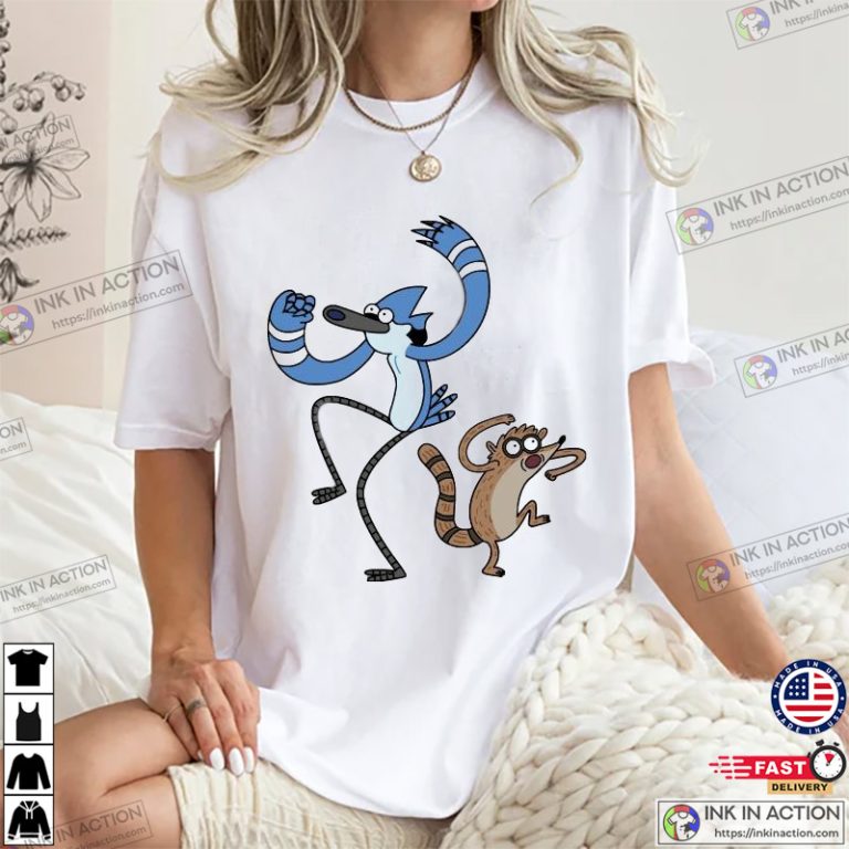 Mordecai & Rigby Dancing In The Regular Show CN Shirt - Print your ...