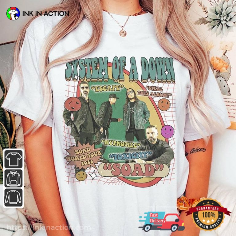 System Of A Down Albums Shirt, SOAD World Tour 2023 - Print your ...