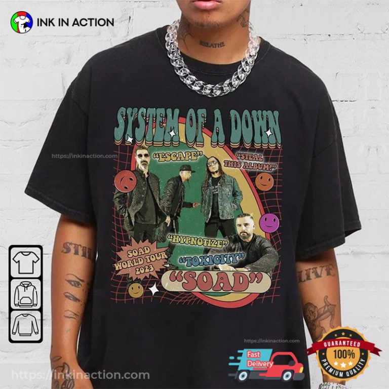 System Of A Down Albums Shirt, SOAD World Tour 2023 - Print your ...