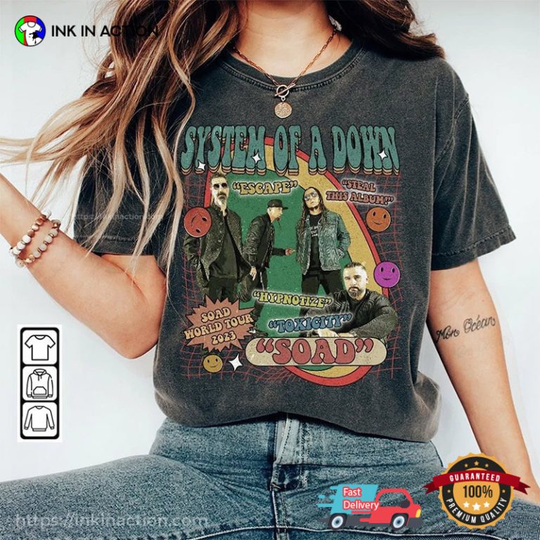System Of A Down Albums Shirt, SOAD World Tour 2023 - Print your ...