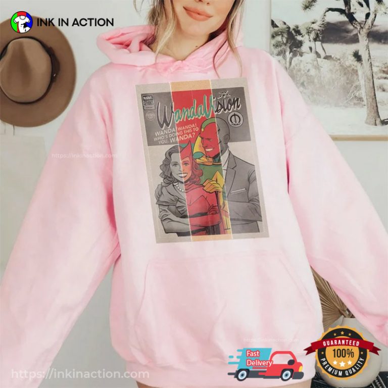Wanda Maximoff Wandavision Retro 90s Comics Shirt - Print your thoughts ...