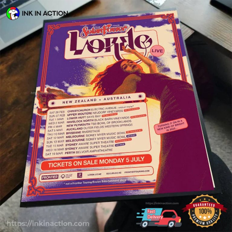 Lorde Solar Power Tour Poster - Print your thoughts. Tell your stories.