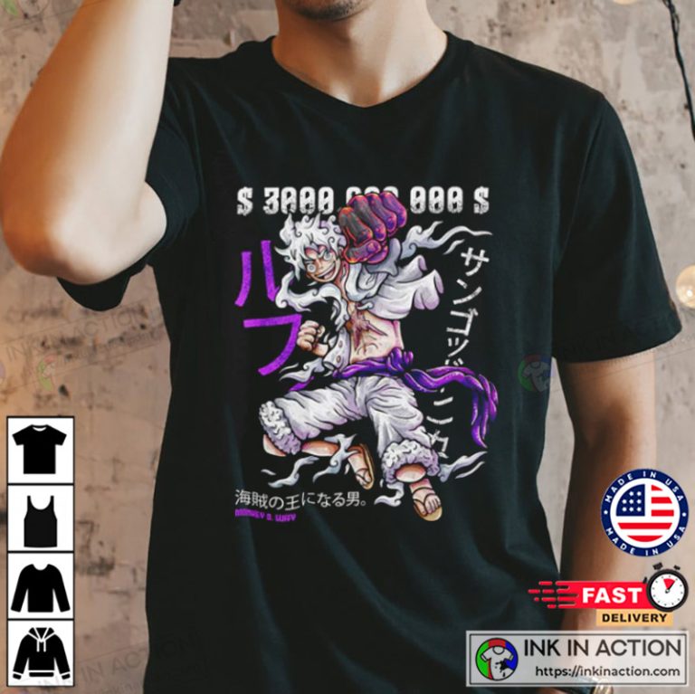 One Piece Monkey D. Luffy Gear 5 Unisex Shirt - Print your thoughts ...