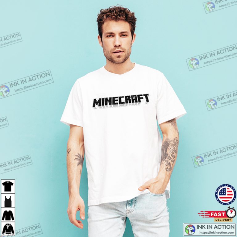 Retro Minecraft Logo T-Shirt - Print your thoughts. Tell your stories.
