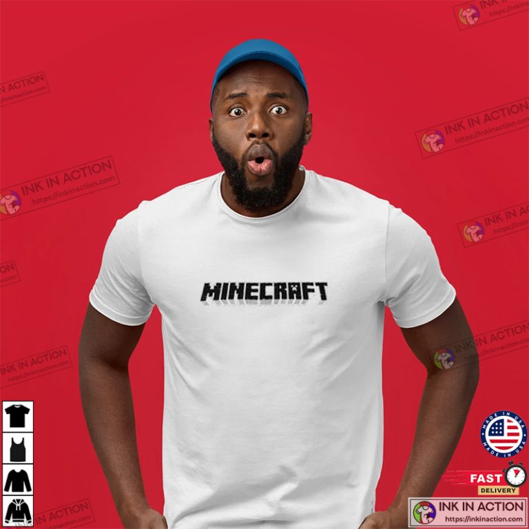 Retro Minecraft Logo T-Shirt - Print your thoughts. Tell your stories.