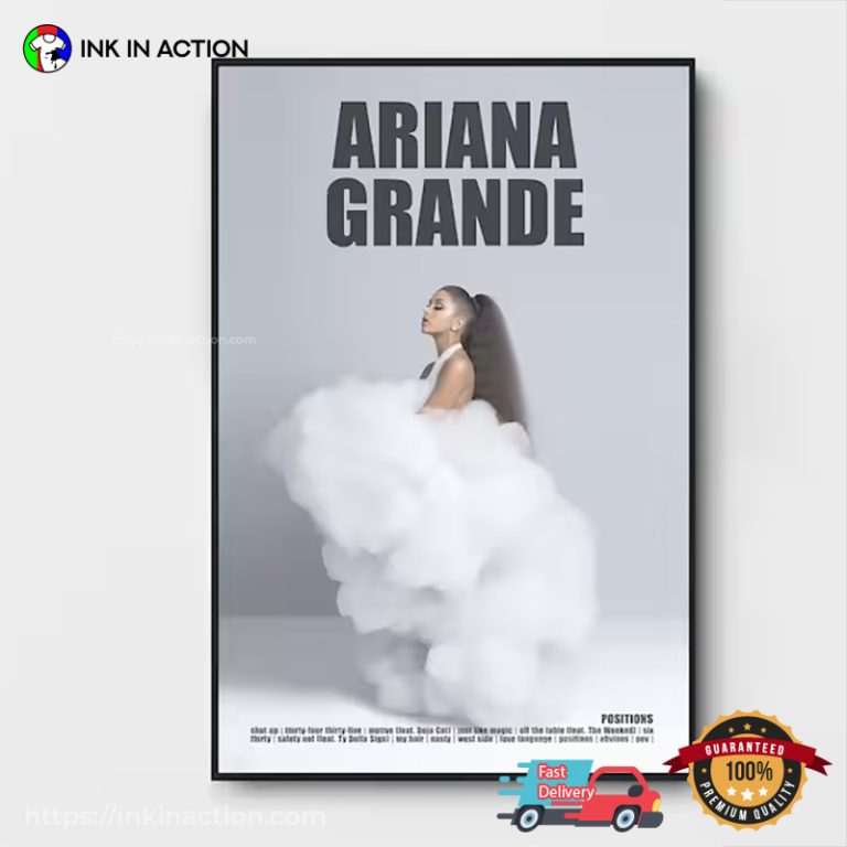 Vintage Ariana Grande Merch Poster - Print your thoughts. Tell your ...