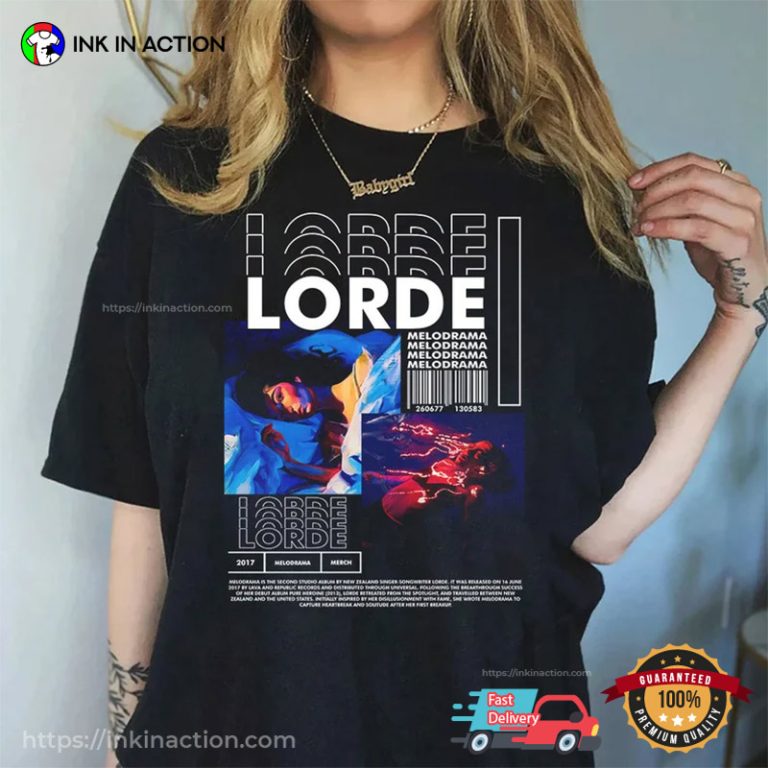 Lorde Solar Power Tour Poster - Ink In Action