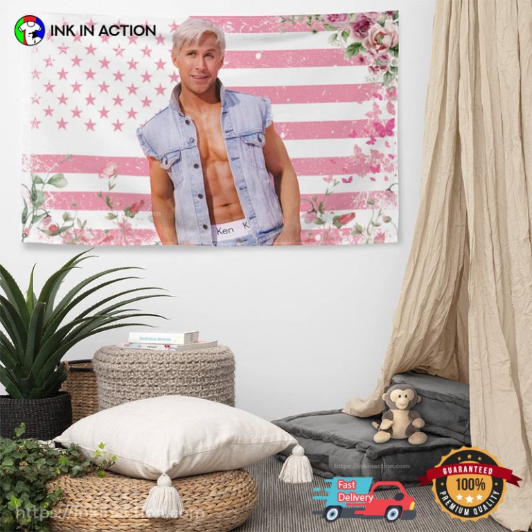 Barbenheimer Ryan Gosling Flag - Print your thoughts. Tell your stories.