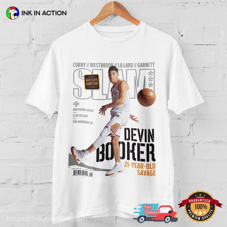 Devin Booker SLAM Magazine Poster T-shirt - Print your thoughts. Tell ...