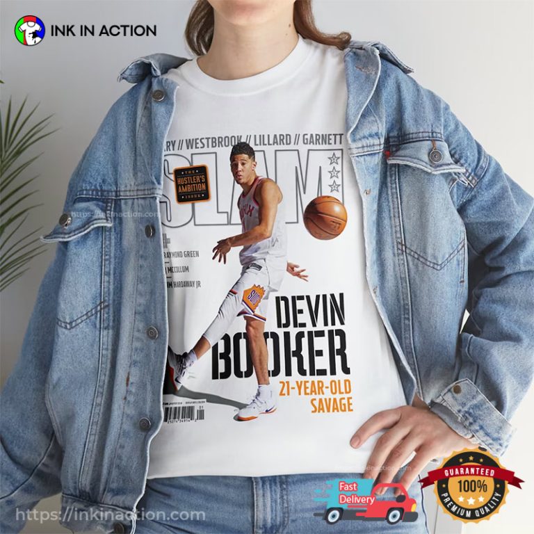 Devin Booker SLAM Magazine Poster T-shirt - Print your thoughts. Tell ...