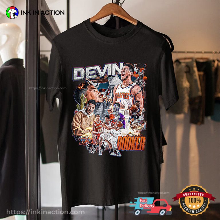 Devin Booker NBA Classic 90s Graphic Tee - Print your thoughts. Tell ...