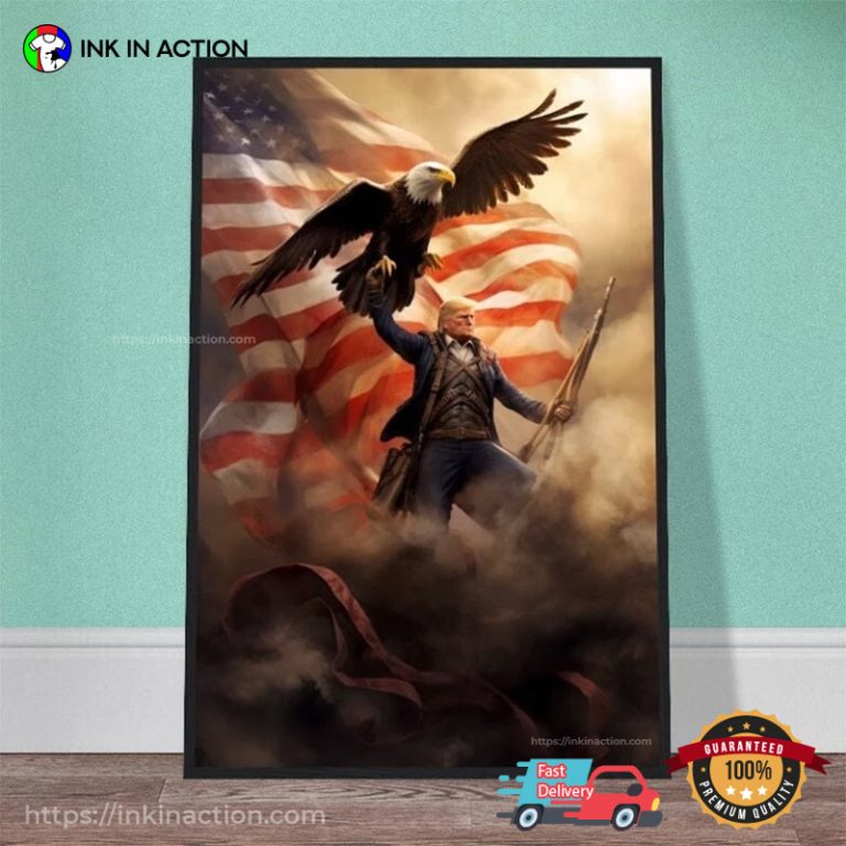 Donald Trump Leader Saving America Freedom Poster Art - Print your ...