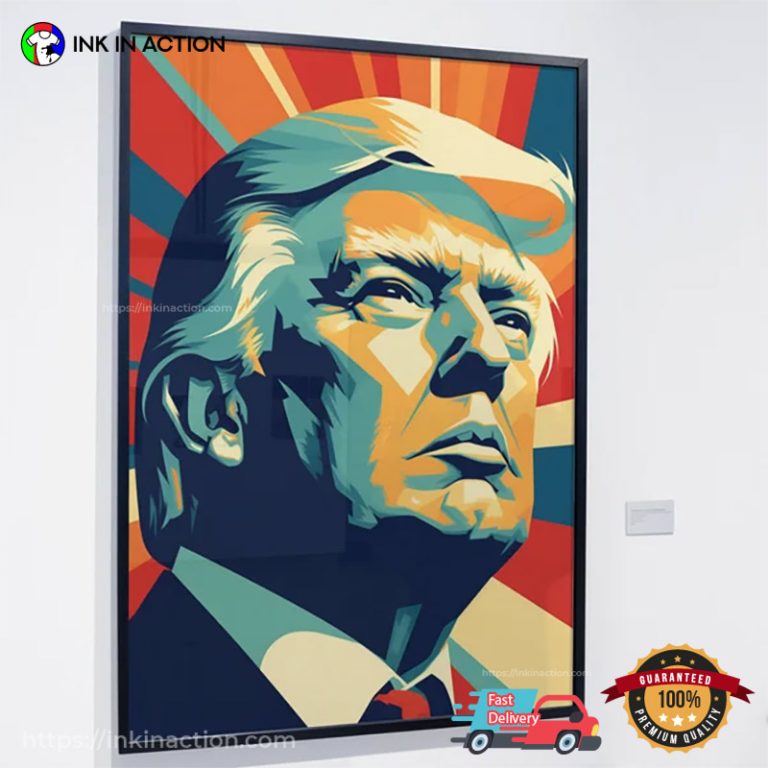 Donald Trump Mid Century Art Poster - Print your thoughts. Tell your ...