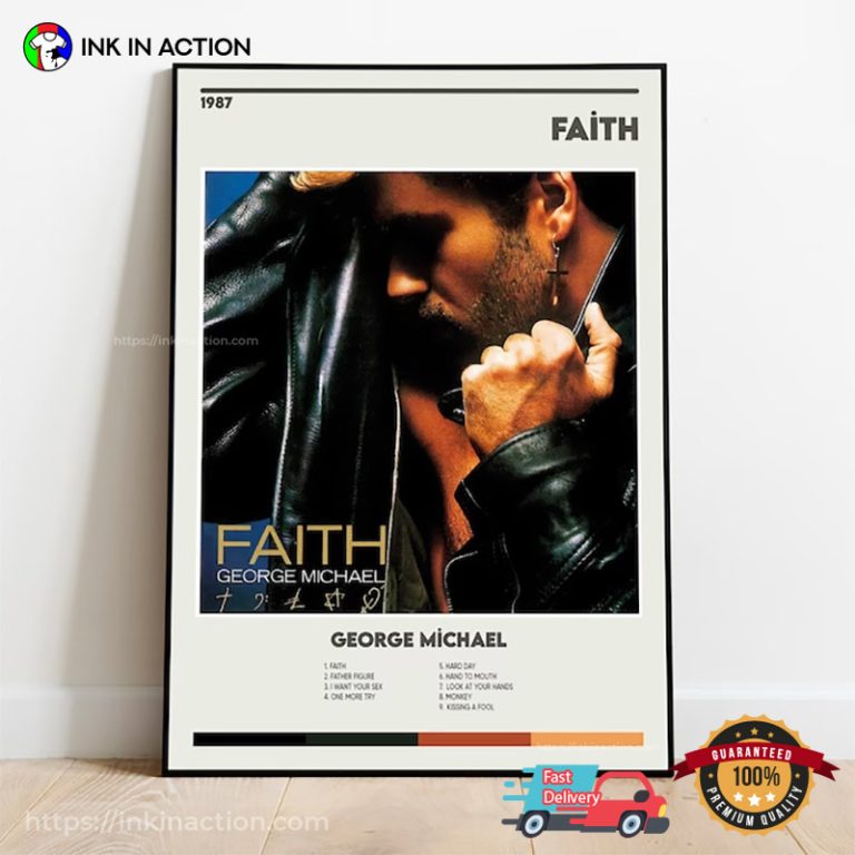 George Michael Faith Music Album Poster - Print your thoughts. Tell ...