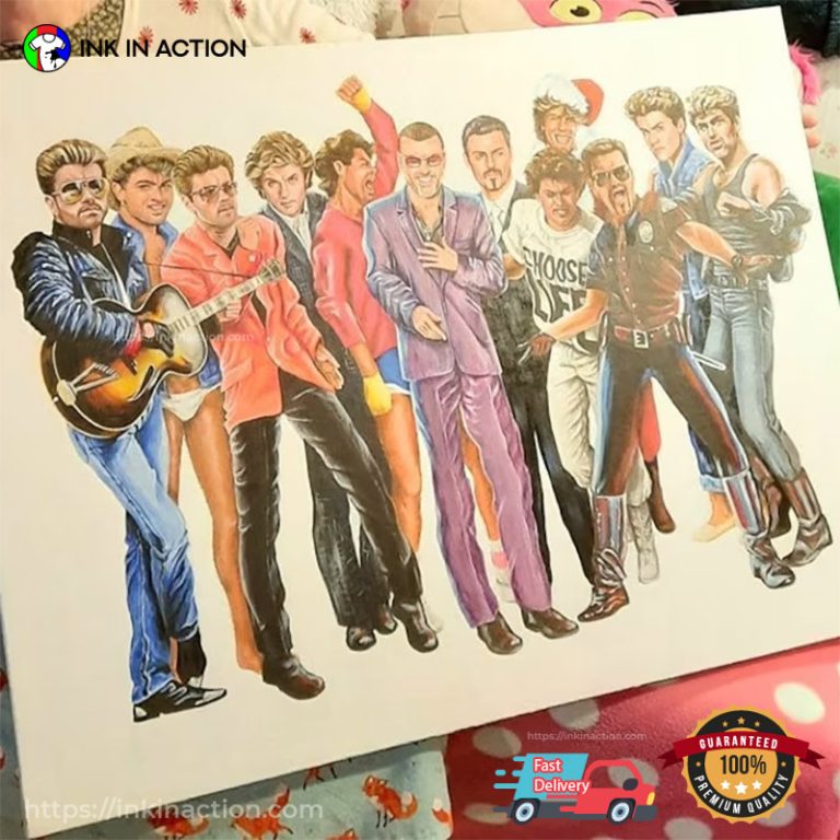 George Michael Party Original Fan Art Poster - Print your thoughts ...