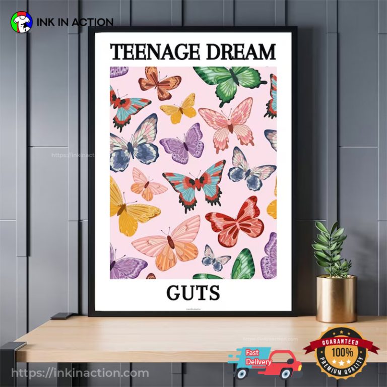 Teenage Dream GUTS Olivia Rodrigo Poster - Print your thoughts. Tell ...