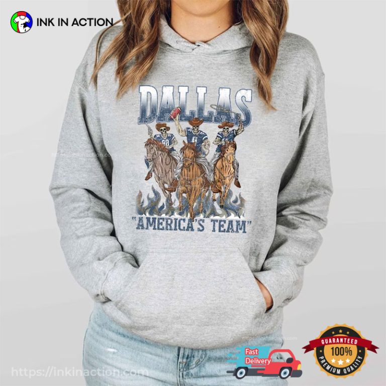 Dallas Cowboys America's Team, Skeleton Shirt - Print your thoughts ...