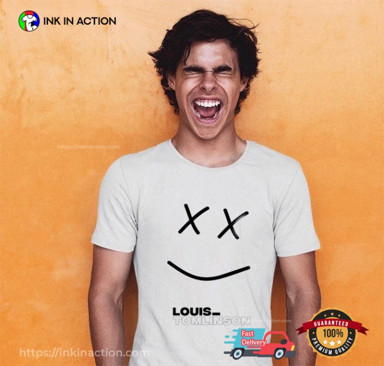 Louis Tomlinson Smiley Face T-shirt - Print your thoughts. Tell your ...