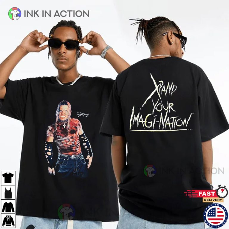 WWE Jeff Hardy Xpand Your Imagi-Nation T-Shirt - Print your thoughts. Tell your stories.