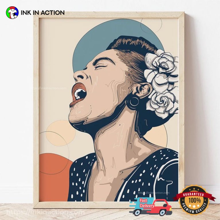 Billie Holiday Portrait Art Poster - Print your thoughts. Tell your ...