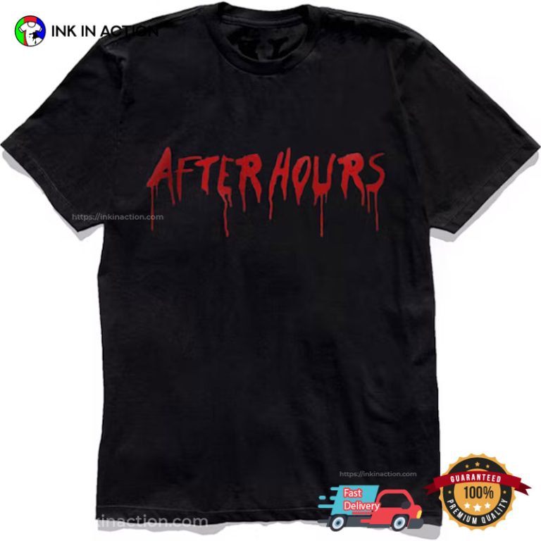 Bloody After Hours The Weeknd x Vlone 2 Sided Shirt - Print your ...
