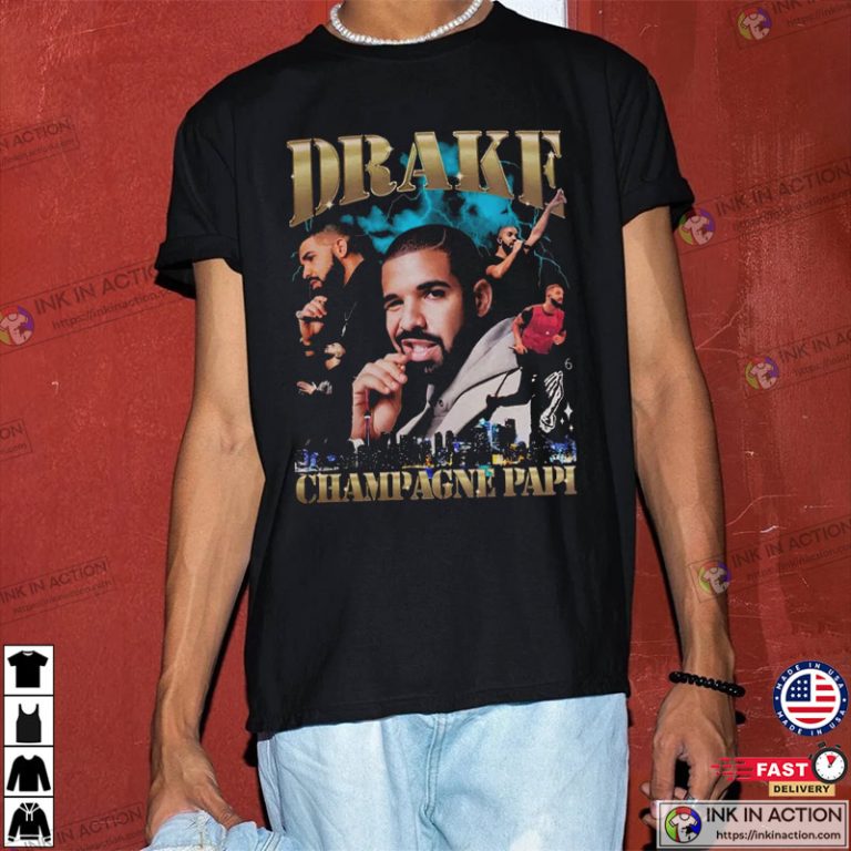 Champagne Papi Vintage Drake Shirt - Ink In Action