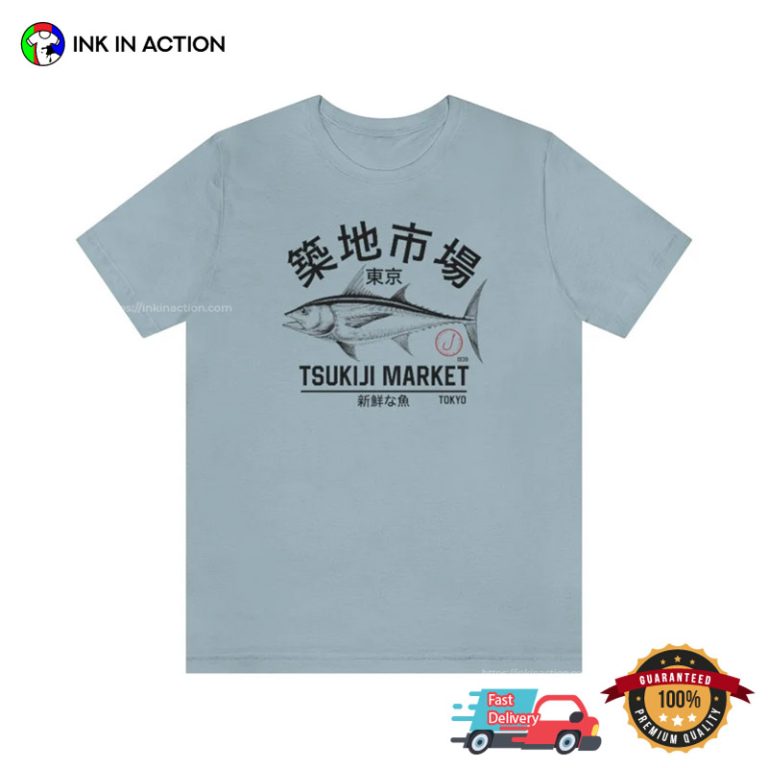 Japanese Tsukiji Market Fishing Tokyo Fashion Style T-Shirt - Print ...