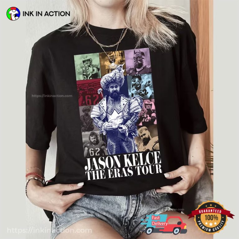 Jason Kelce The Eras Tour Eagles NFL Merch - Print your thoughts. Tell ...