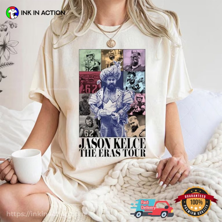 Jason Kelce The Eras Tour Eagles NFL Merch - Print your thoughts. Tell ...