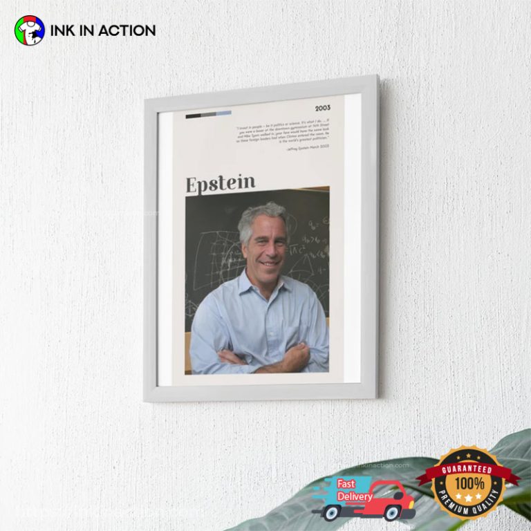 Jeffrey Epstein Criminal Quote Mugshot Poster - Print your thoughts ...