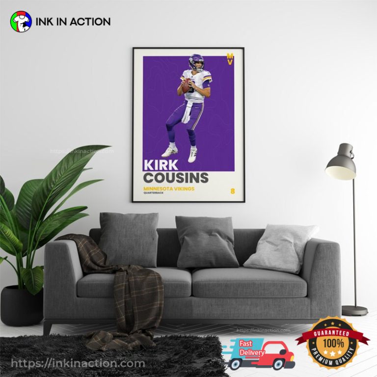 Kirk Cousins NFL Quarterback Poster - Print your thoughts. Tell your ...