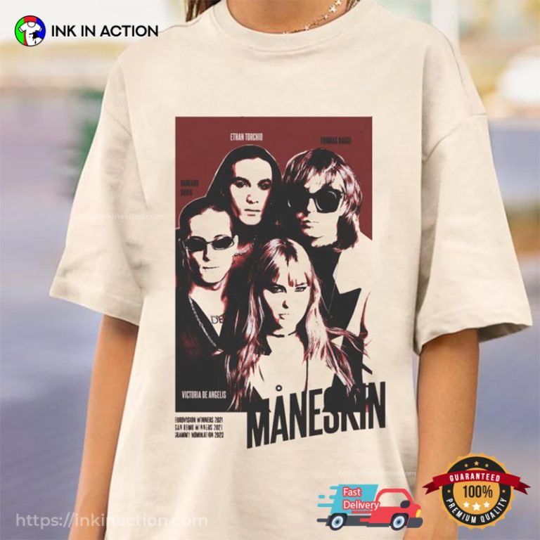 Maneskin Band Members Victoria De Angelis Comfort Colors Tee - Print ...