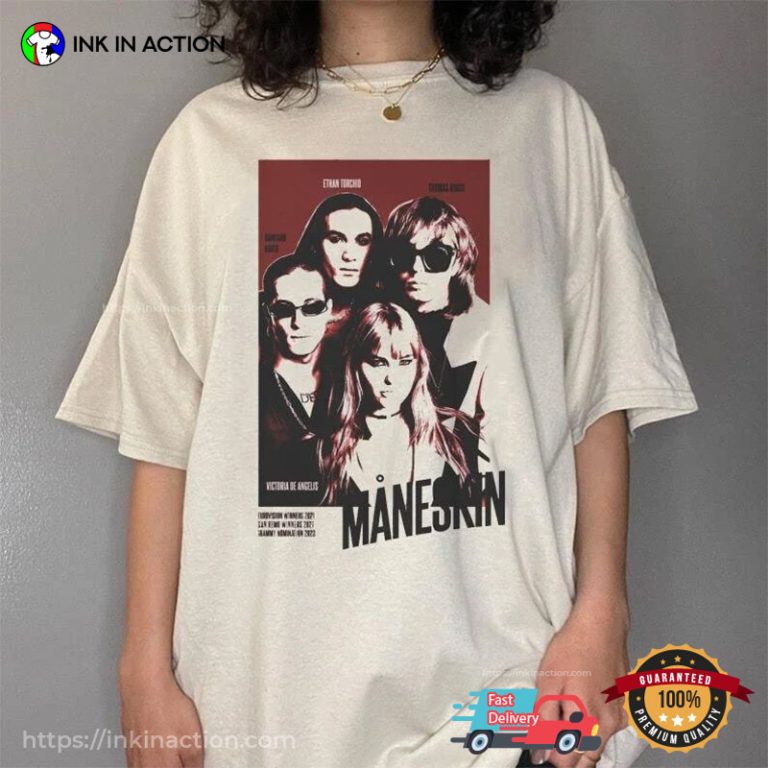 Maneskin Band Members Victoria De Angelis Comfort Colors Tee - Print ...