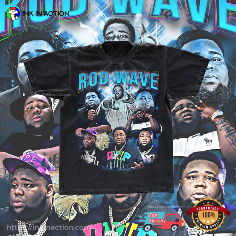 Rod Wave Collage Vintage T-shirt - Print your thoughts. Tell your stories.