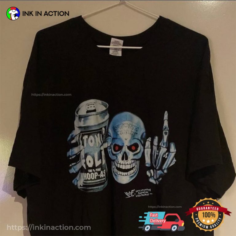Stone Cold Skeleton Beer NWO Wrestling T-shirt - Print your thoughts ...