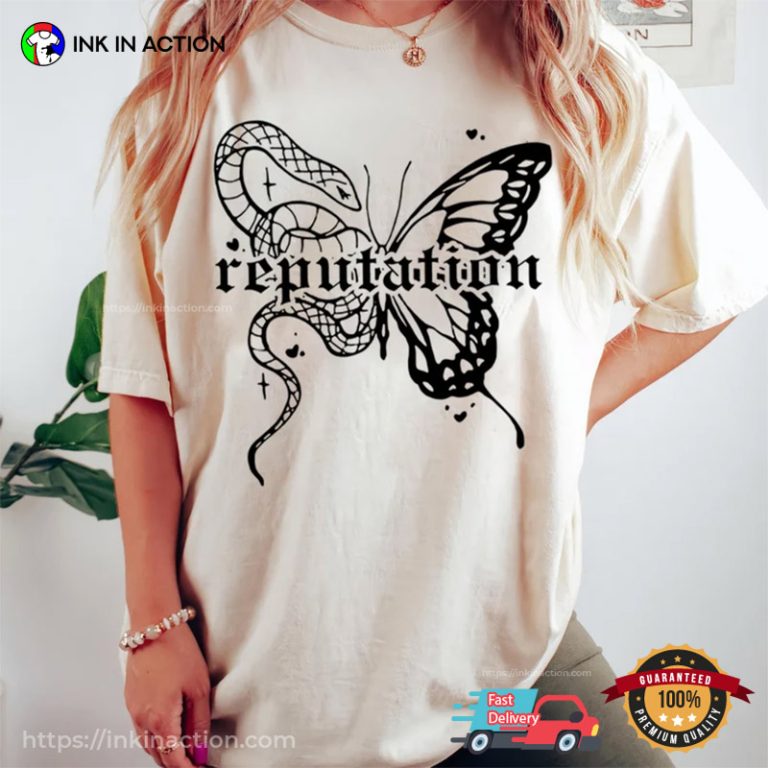 Vintage Reputation Album Snake And Butterfly TS Comfort Colors Tee ...