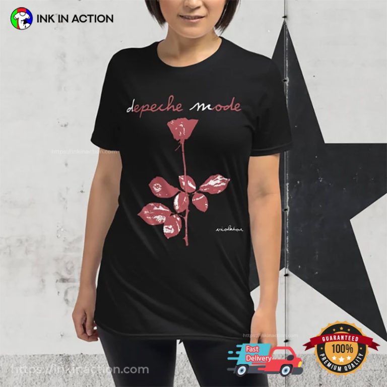 Album Violator Depeche Mode Bloody Rose T-shirt - Print your thoughts ...