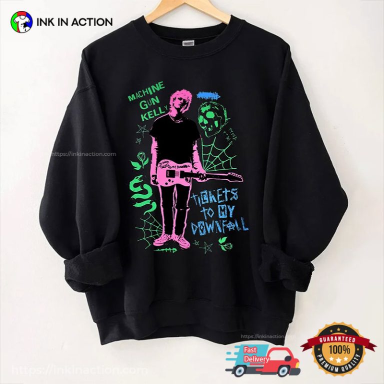 MGK 2023 Tickets To My Downfall Rock T-shirt - Print your thoughts ...