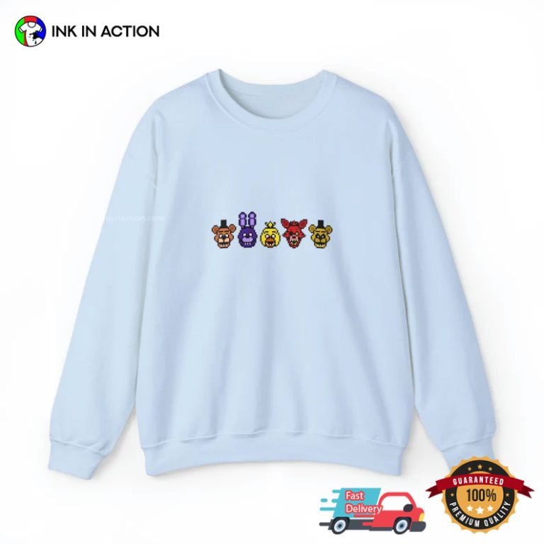 FNAF Pixel, Five Nights At Freddy's Roblox Shirt - Print your thoughts ...