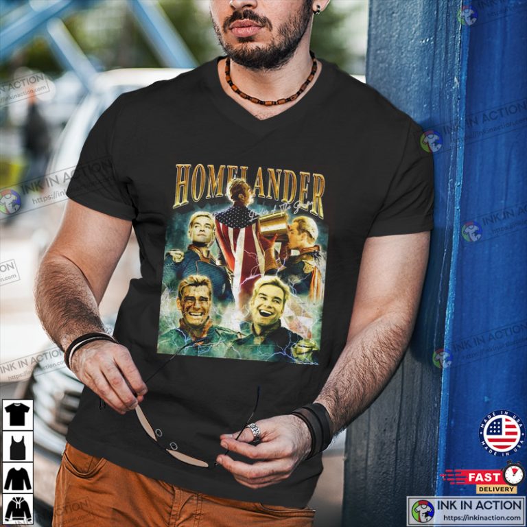 Homelander The Boys Collage Vintage T-Shirt - Print your thoughts. Tell ...