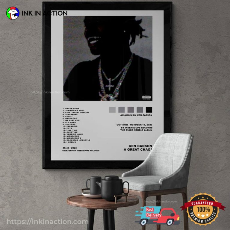 Ken Carson A Great Chaos Album Poster - Print your thoughts. Tell your ...