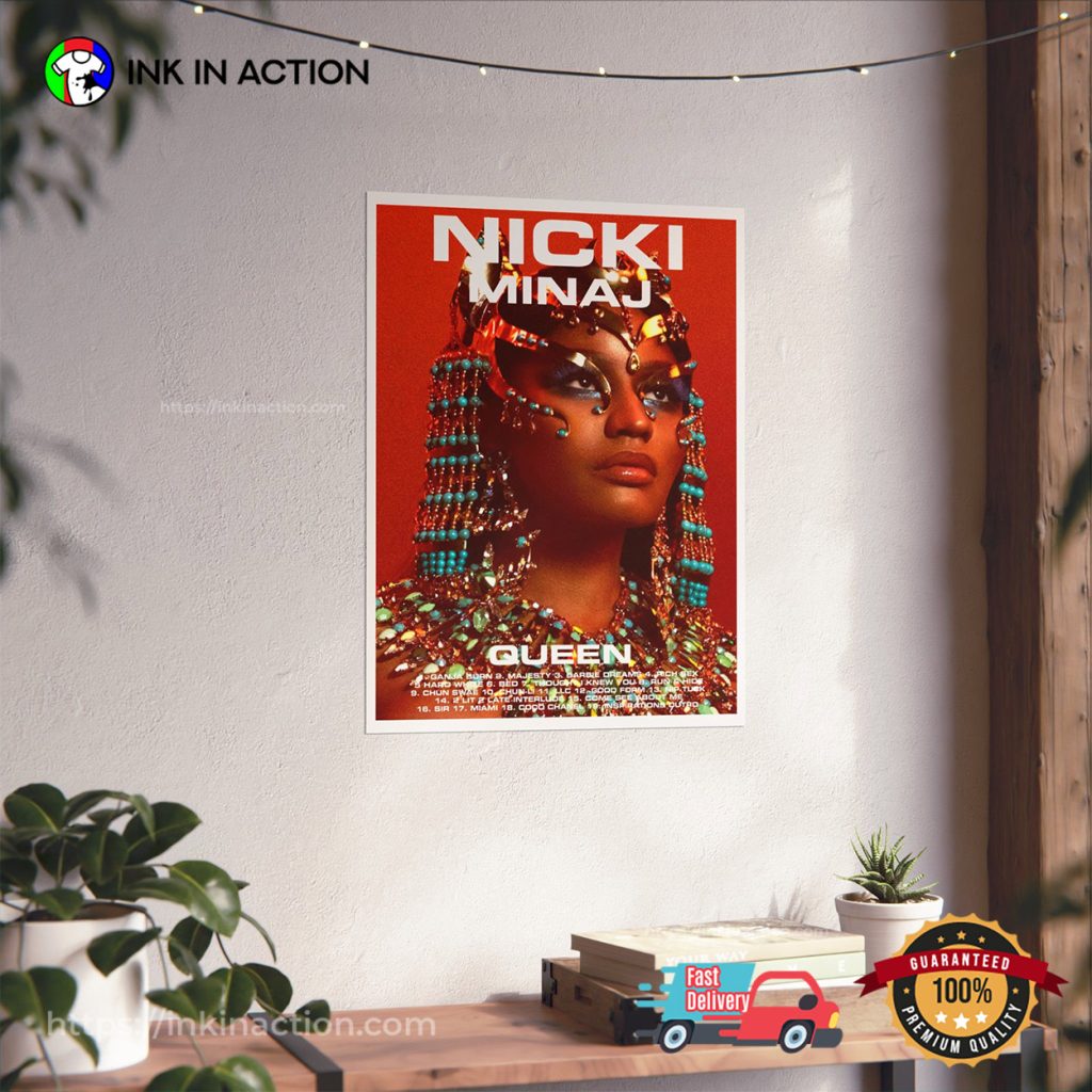 Nicki Minaj Queen Album Cover Poster - Print your thoughts. Tell your ...