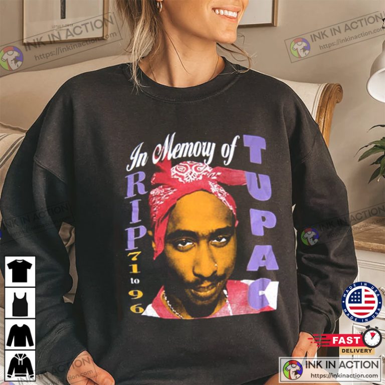 Vintage Posters 2pac Tupac Shakur In Memory Of T-Shirt - Print your ...