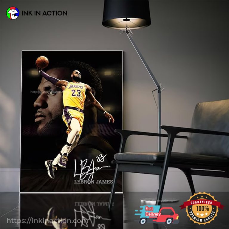 Dunk Lebron James 23 Basketball Poster - Print your thoughts. Tell your ...