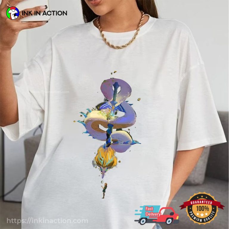 Original Zelda Dragon Sword Tear Comfort Colors Tee - Print your ...