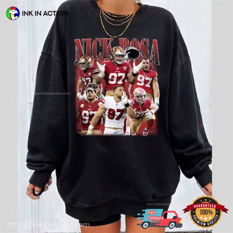 San Francisco 49ers Nick Bosa Classic 90s Graphic Tee - Print your ...